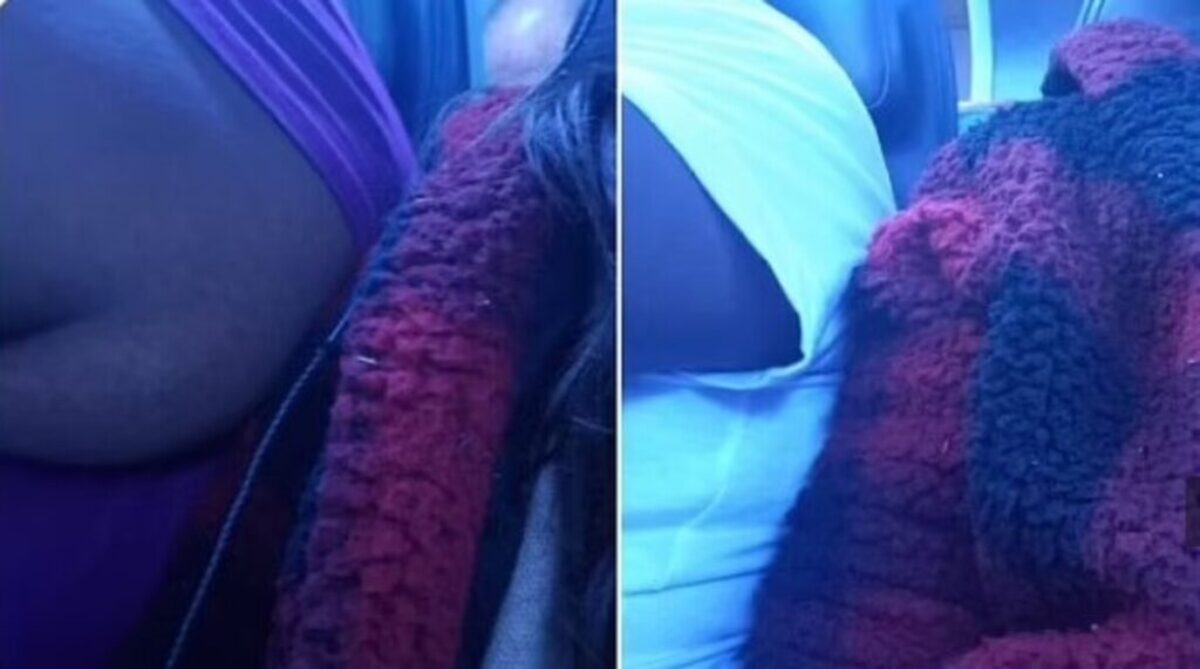 Passenger complains about being squeezed between two obese travelers ...