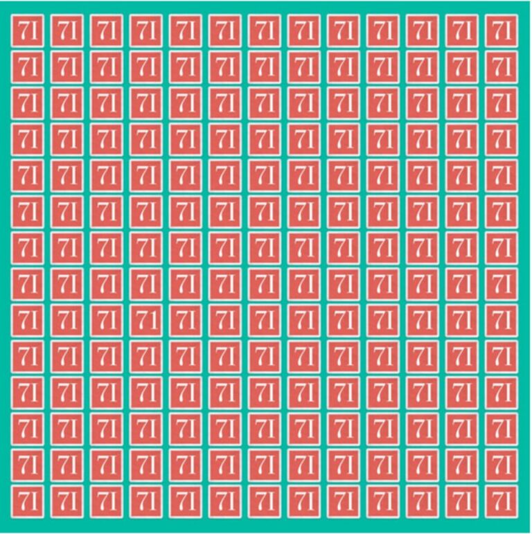 Can you spot the number 71 in 15 seconds? Only those with perfect ...