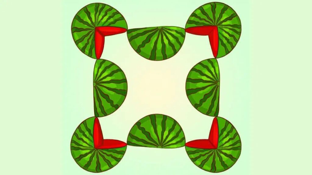 Your answer could reveal your IQ: how many watermelons do you see?